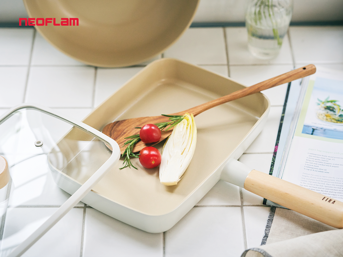 Chảo chữ nhật đa năng Fika brunch 29cm – Neoflam